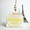 Amazon.com: Talataca Soul Full of Sunshine 2D Flat Car Ornament & Wood ...