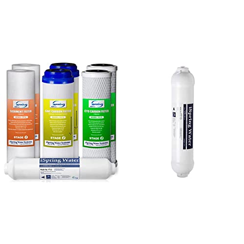 iSpring F7-GAC Reverse Osmosis Water Filter Replacement Cartridge Pack ...