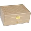 Amazon.com: Unimoly 2-Layer Jewelry Box for Women, Jewelry Organizers ...