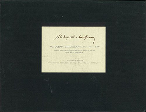 Amazon.com: Ludwig van Beethoven: Autograph Miscellany from circa 1786 ...