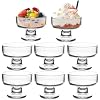 Amazon.com | wangsdjy 7oz Glass Ice Cream Bowls- Versatile Dessert ...