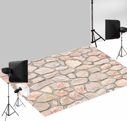 Amazon.com : Kate Photography Floor Mats Brick Photography Printed ...