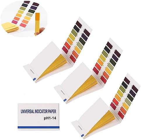pH Test Strips, 3 pack of 240 pieces，Range 1-14 Universal pH Test Paper ...