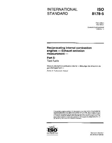 ISO 8178-5:1997, Reciprocating internal combustion engines - Exhaust ...