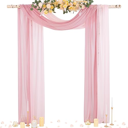 Snapklik.com : Wedding Arch Draping Fabric 29 X 20Ft 2 Panels Dusty ...