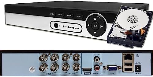 Amazon.com : Sikker Standalone 8 Channel CCTV DVR Support 5MP/1080P AHD ...
