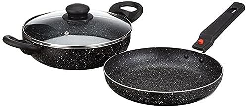 Buy Amazon Brand - Solimo Aluminium 6 Piece Non-Stick Cookware Set with ...