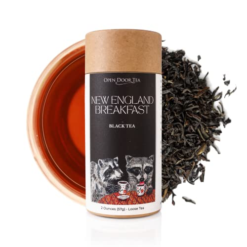 Amazon.com : Open Door Tea - New England Breakfast | Organic Black Tea ...
