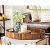 Amazon.com: Extra Large Round Serving Tray, 20INCH, Heavy Duty Acacia ...