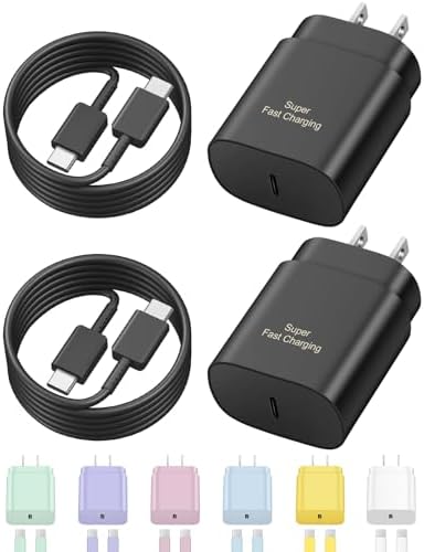 USB C Fast Charger,2 Pack Type C Fast Charger Wall Charger Super Fast ...