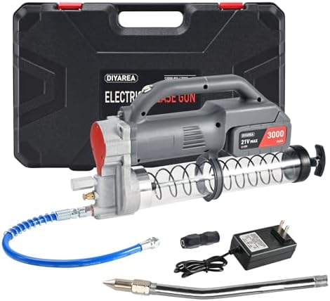 Amazon.com: VEVOR Cordless Grease Gun, 20-Volt, 10,000 PSI, 39" Long ...