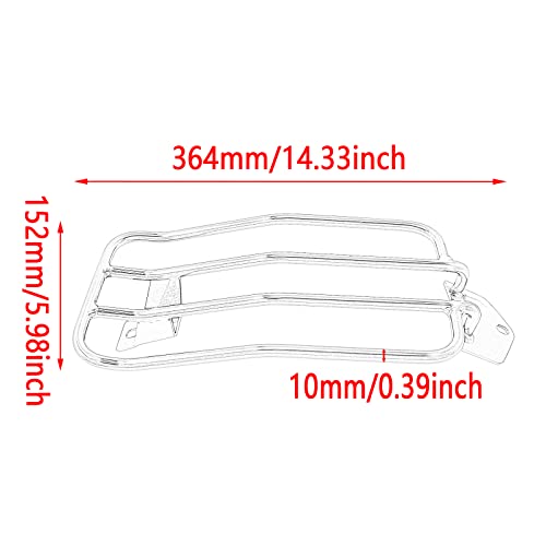 Snapklik.com : Black Rear Top Case Carrier Luggage Rack Cargo Rack Fit ...