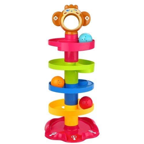 D Pluse Monkey Heavy Plastic Ball Drop Toy for Babies and Toddlers ...