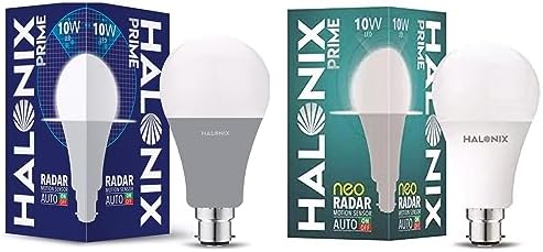 Buy Halonix Radar 10W B22 Cool day white Motion Sensor Led Bulb, Auto ...