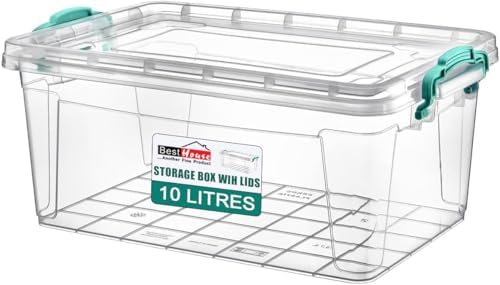 DTD QUALITY MATTERS 16L Storage Box with Lids, Heavy Duty Strong & BPA ...
