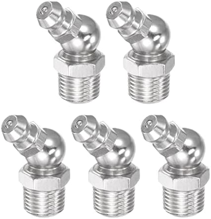Amazon.com: uxcell 304 Stainless Steel 45 Degree Grease Fitting 1/8 ...
