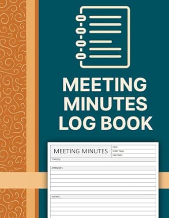 Amazon.com: Meeting Minutes Log Book: Notes Organizer to Track Agendas ...