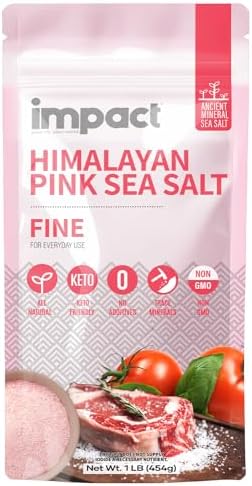 Amazon.com : Impact - Fine Himalayan Pink Sea Salt - No Additives Rich ...