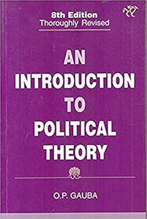 Buy An Introduction to Political Theory Book Online at Low Prices in ...