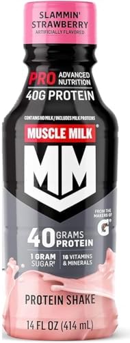 Amazon.com: Muscle Milk Pro Series Protein Shake, Slammin' Strawberry ...