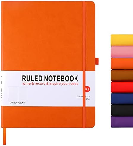 HIJYOO A4 Notebook, Notebook A4 Journal Notebook Hardcover Notepad with ...