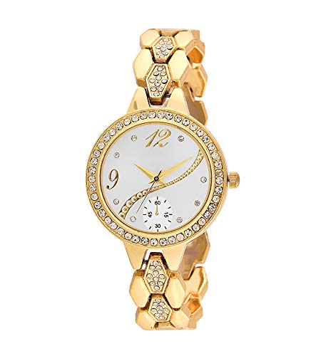 Buy JMT Attractive Diamond Studded Analogue Unique Watch for Girls ...