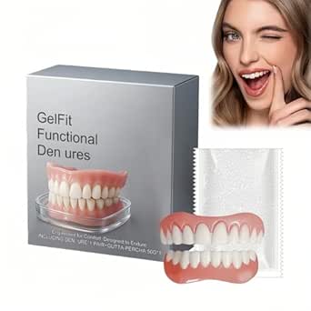 Functional Den/tures,Soft,Moldable False Teeth Set for No Teeth ...
