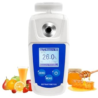 High Range 0-93% Brix Tester Digital Brix Refractometer with ATC for ...