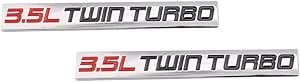 Amazon.com: 2-Piece 3.5L Twin Turbo eblem Badge Metal Decal Fender ...