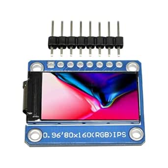 IPS 0.96 inch 8 Pin SPI HD 65K Full Color TFT Module ST7735 Drive IC ...