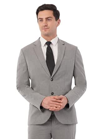 Buy SaintX Men's Ultra-Slim Fit Formal Blazer | 4-Way Stretch ...