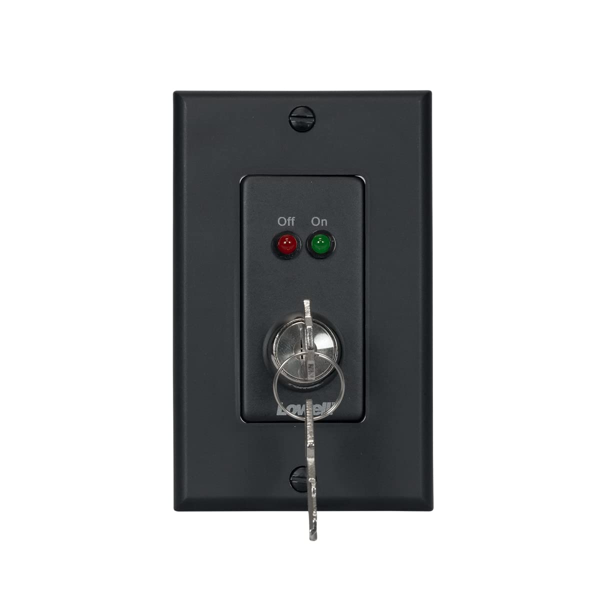 Lowell RPSB2-MKP Key Switch with Black Decorator Wall Plate, Momentary ...