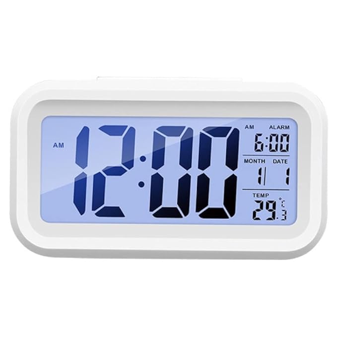 Buy CEZO Digital Alarm Clock | Loud Desk Alarm with Smart Backlight ...