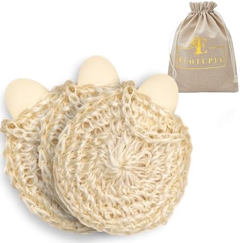 Amazon.com: Natural Handwoven - Sisal Loofah Made from Premium Agave ...