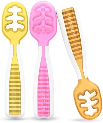 Amazon.com: NumNum Baby Spoons Set, Baby Essentials Pre-Spoon ...