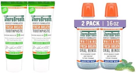 Amazon.com : TheraBreath Dentist Formulated Toothpaste 4 Ounce (Pack of ...