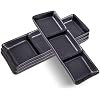 Amazon.com: Ceramic Divided Soy Sauce Dishes 3-Compartment Appetizer ...