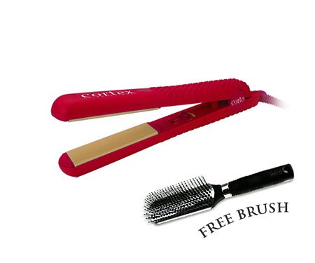 Amazon.com : Cortex Platinum Collection Straightener in Red ...