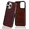 Amazon.com: DEERHANDMADE Premium Full Grain Leather Phone Case Compatible with Apple iPhone 15 ...