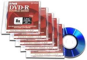 Amazon.com: CompUSA 5 Pack Double-Sided 8x Mini DVD-R : Electronics