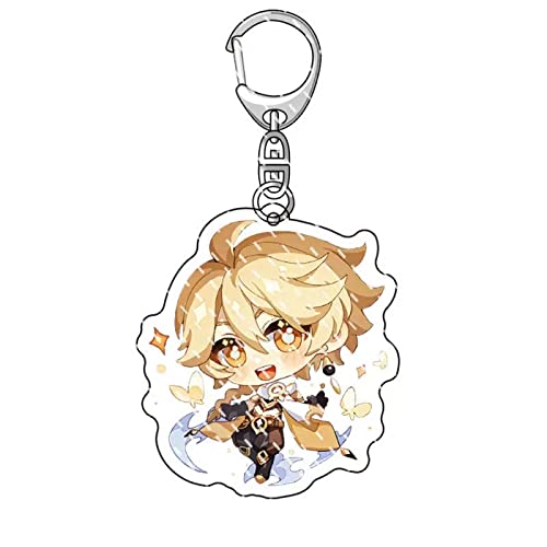 Acrylic Animation Keychain, Genshin Impact Key Ring,Collection for Fans ...