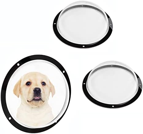 Amazon.com: 2-Pack Pet Love Fence Bubble Window for Pets and Dogs Peek ...
