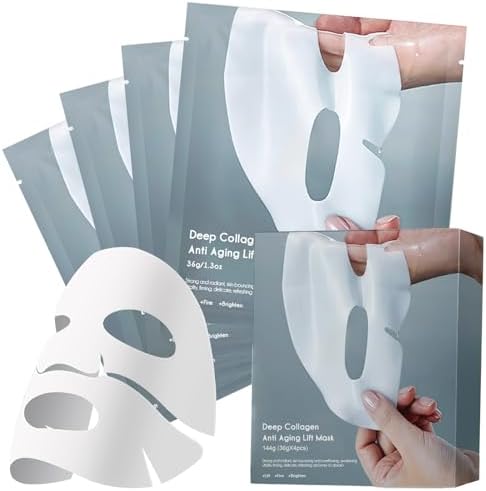 Amazon.com : QAH Deep Collagen Wrinkle Lifting Mask - Pack of 5 Facial ...