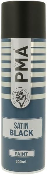 PMA SATIN BLACK FAST-DRYING SPRAY PAINT 500ML : Amazon.co.uk: DIY & Tools