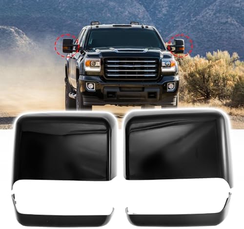 Amazon.com: AMSPRAC Tow Mirror Caps fit for For Chevy Silverado GMC ...
