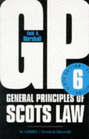 General Principles of Scots Law (Concise College Texts): Enid A ...