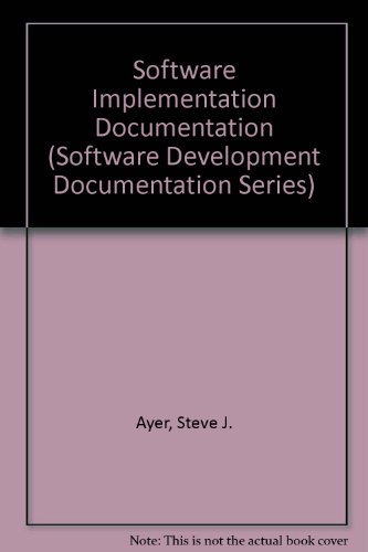 Software Implementation Documentation (Software Development ...