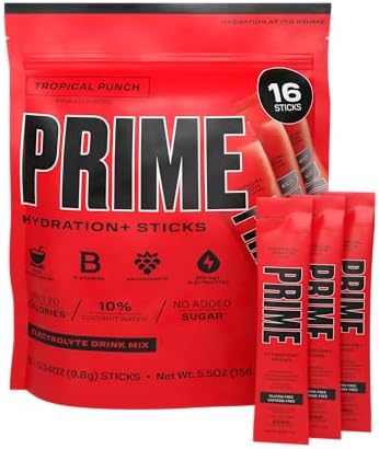 Amazon.com: Prime Hydration+ Stick Pack | GLOWBERRY | 6 Sticks ...
