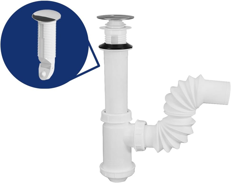 Fleximatic 2235 Céspol Flexible para lavabo tipo "P" y atrapatodo EXT ...