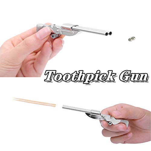 JJKTN Mini Toothpick Gun Mini Shotgun Toy Minigun Outdoor Funny ...
